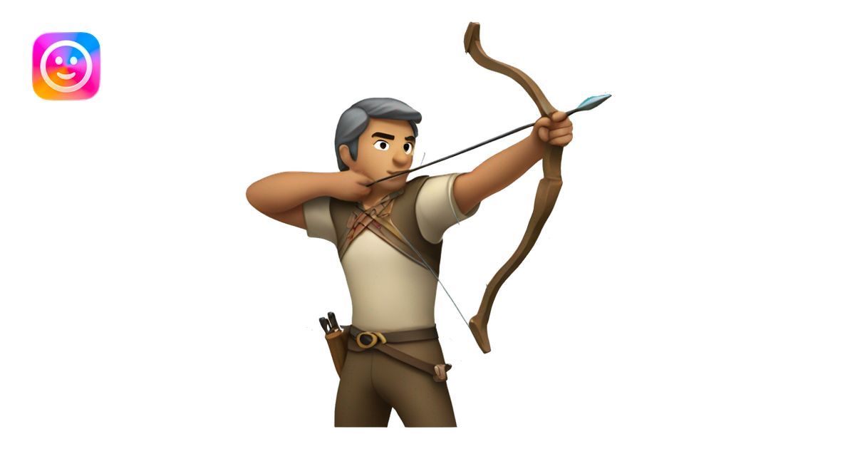 an archer aiming emoji | AI Emoji Generator