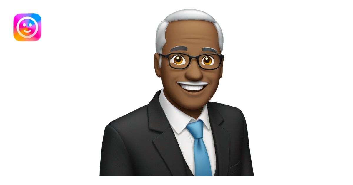 smiling man in formal attire emoji | AI Emoji Generator