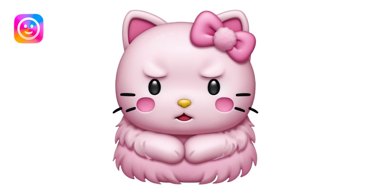 Hello kitty crying emoji | AI Emoji Generator