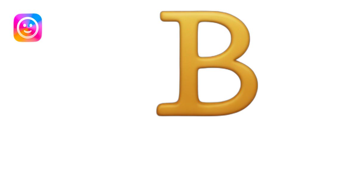 B LETTER emoji | AI Emoji Generator