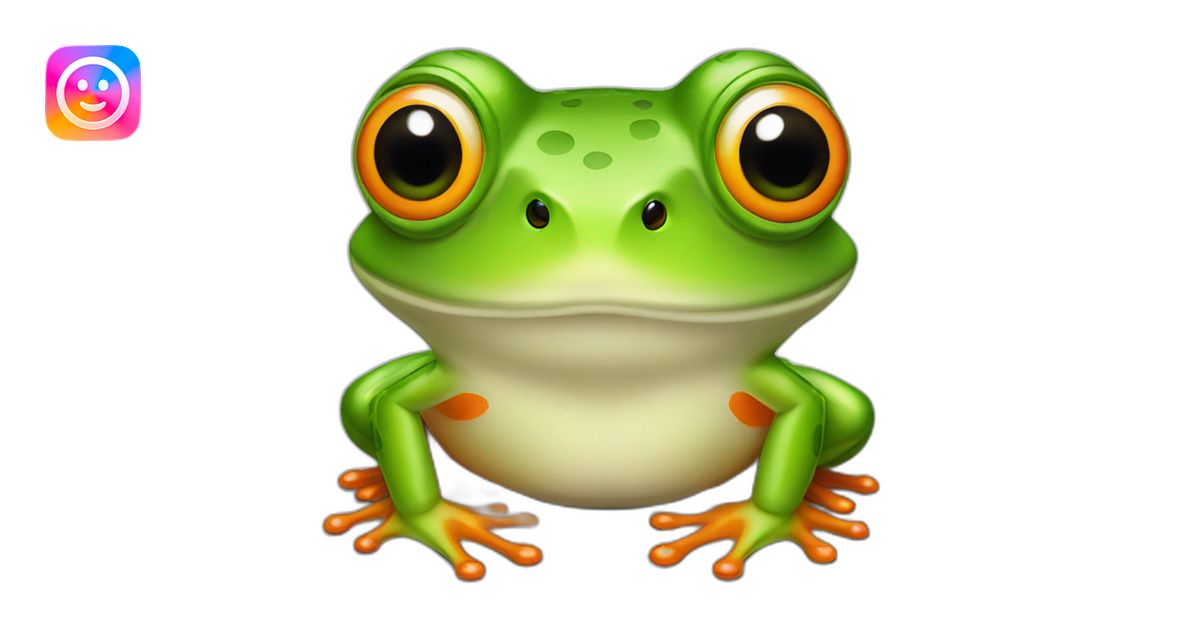 frog with orange lips emoji | AI Emoji Generator