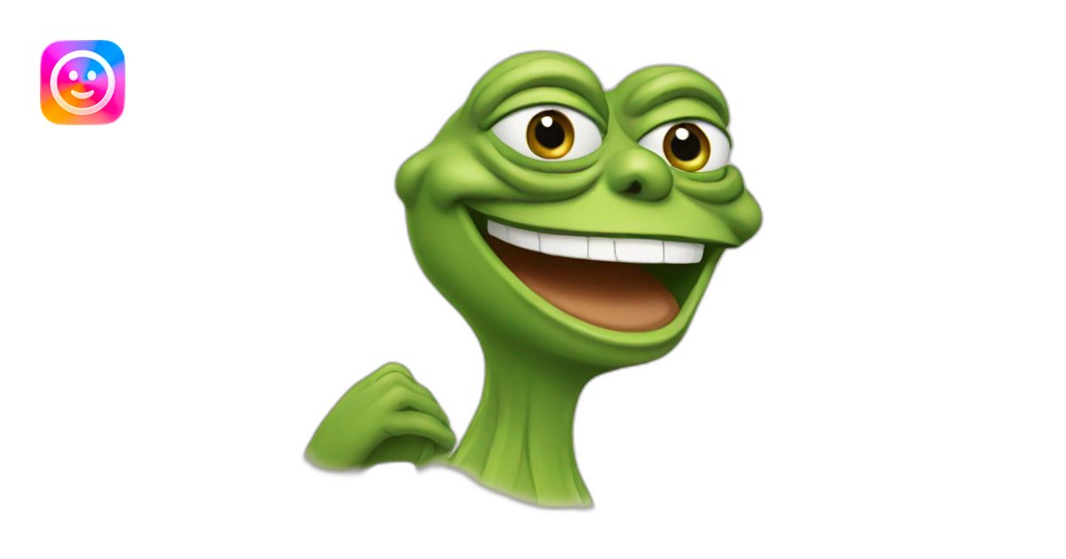 pepe laughing emoji | AI Emoji Generator