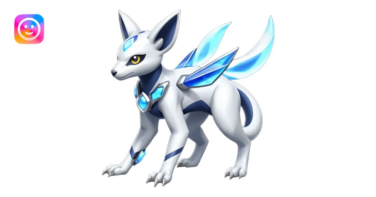 Futuristic Genet-Absol-Dialga-Zeraora-Primagen-fusion-creature emoji ...