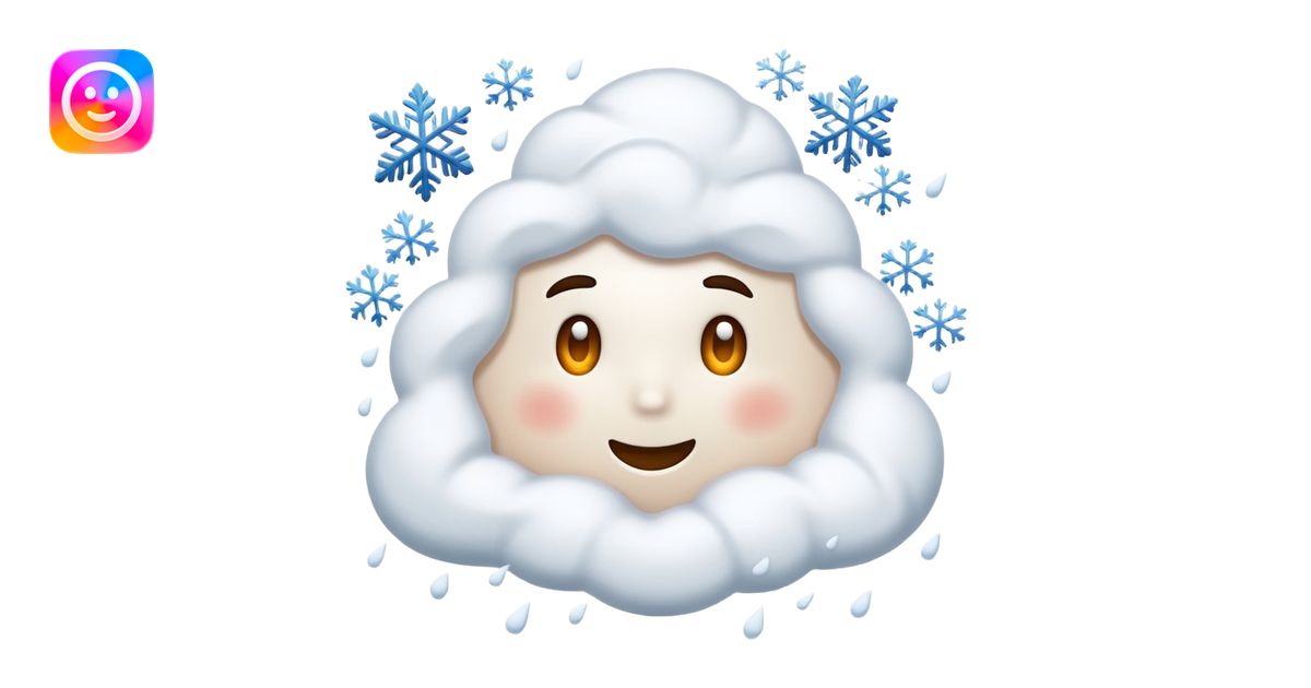 snow storm emoji | AI Emoji Generator
