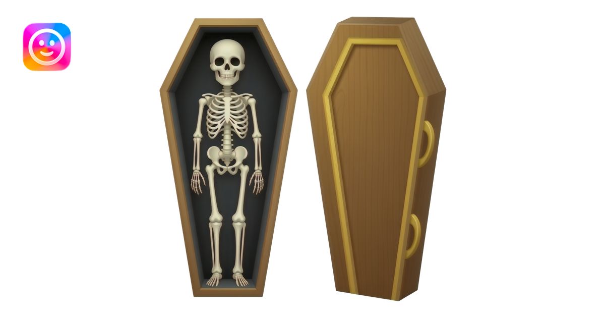 skeleton coming out of a coffin emoji | AI Emoji Generator