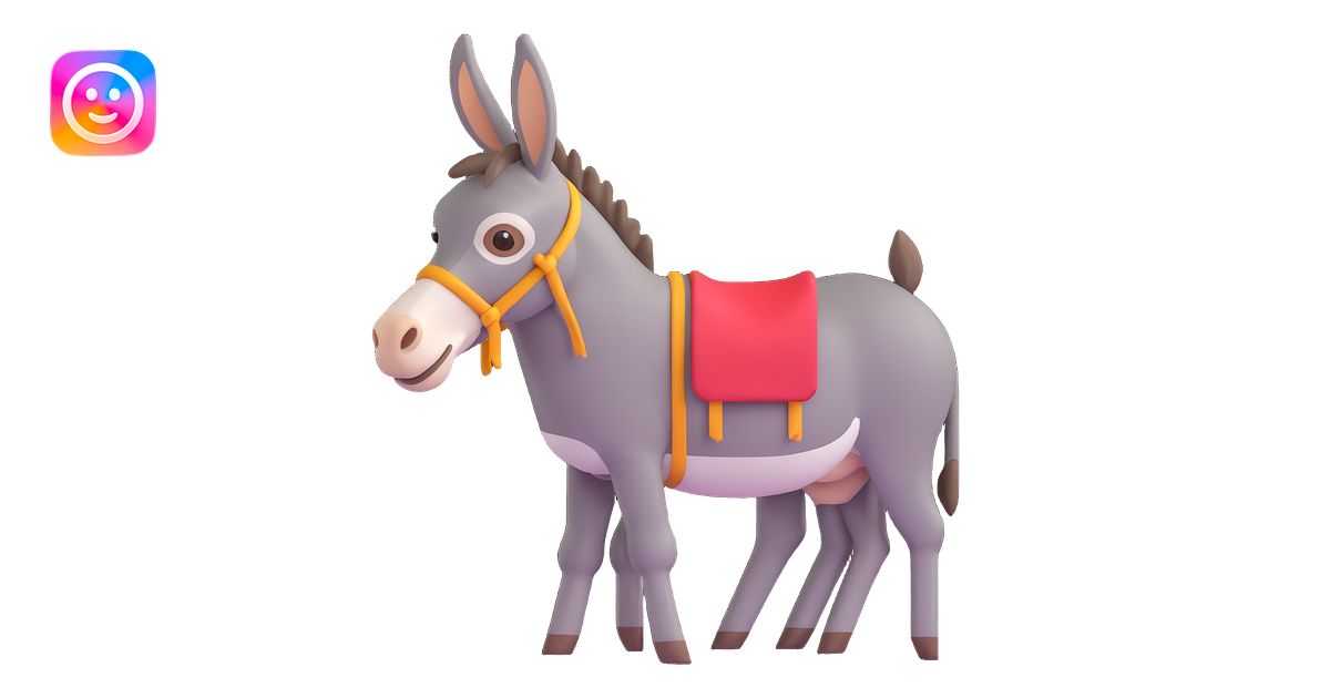 Donkey emoji | AI Emoji Generator