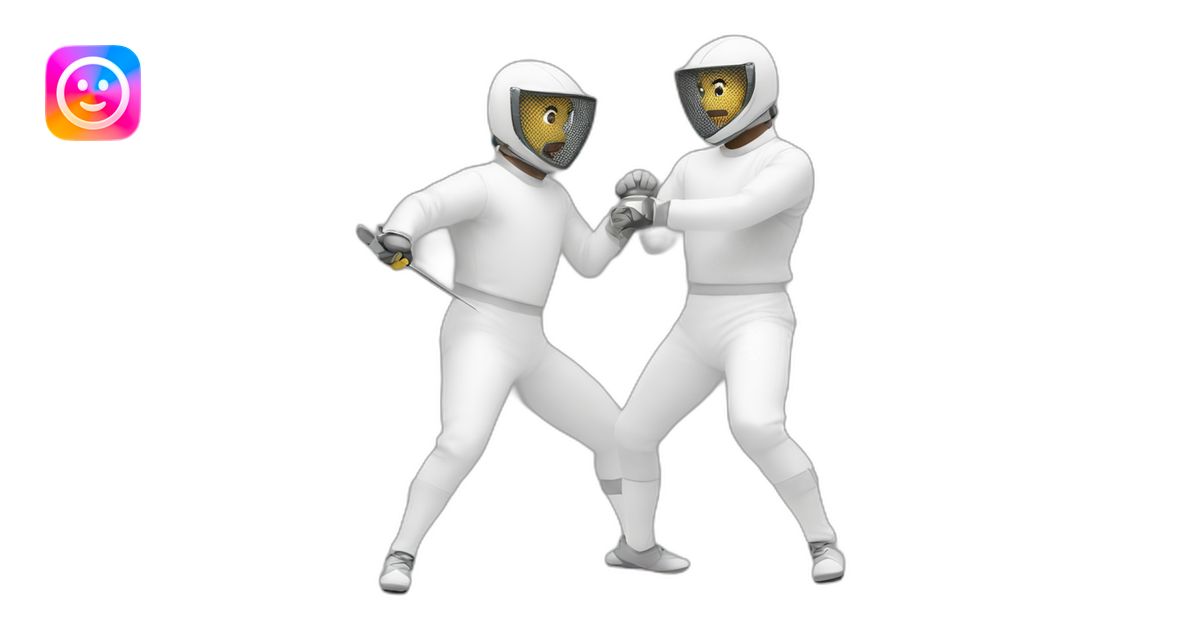 Fencing emoji | AI Emoji Generator