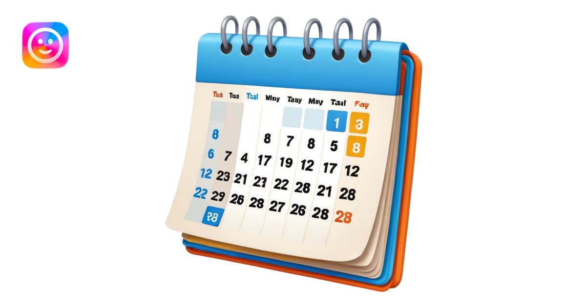 calendar emoji | AI Emoji Generator