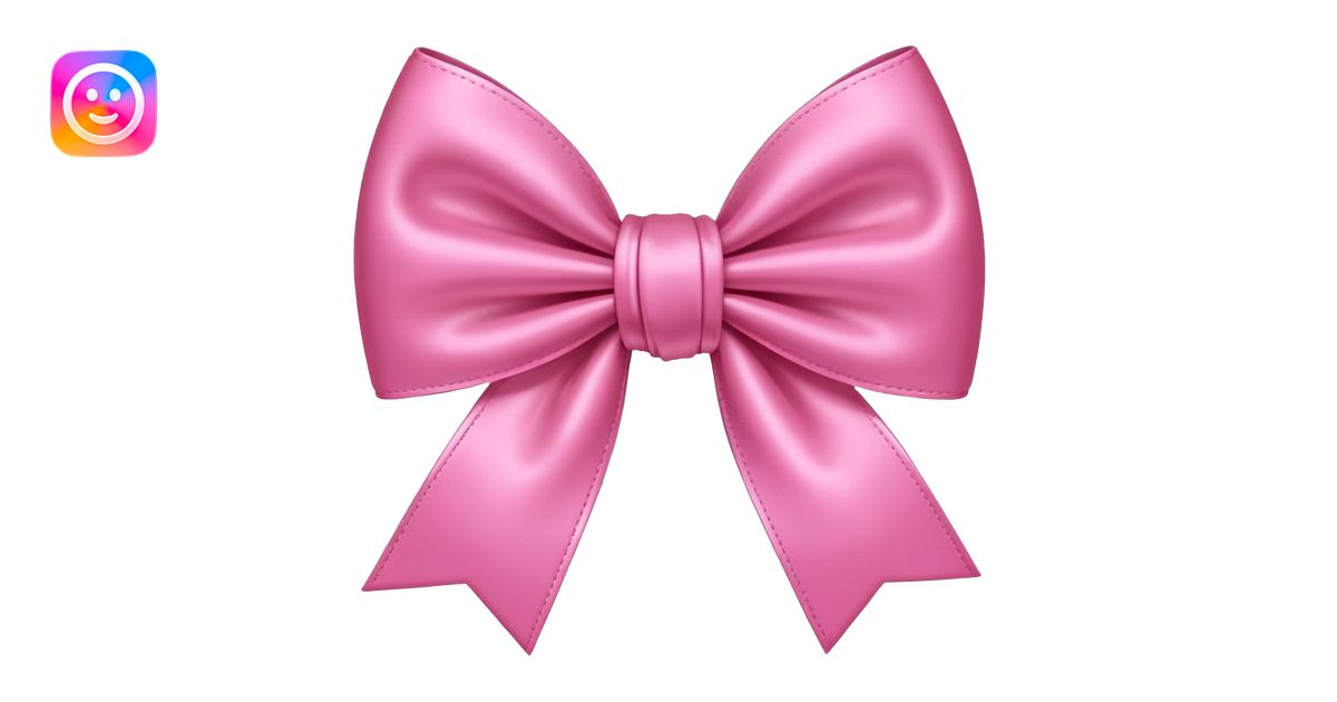 A cute Kawaii bow emoji | AI Emoji Generator