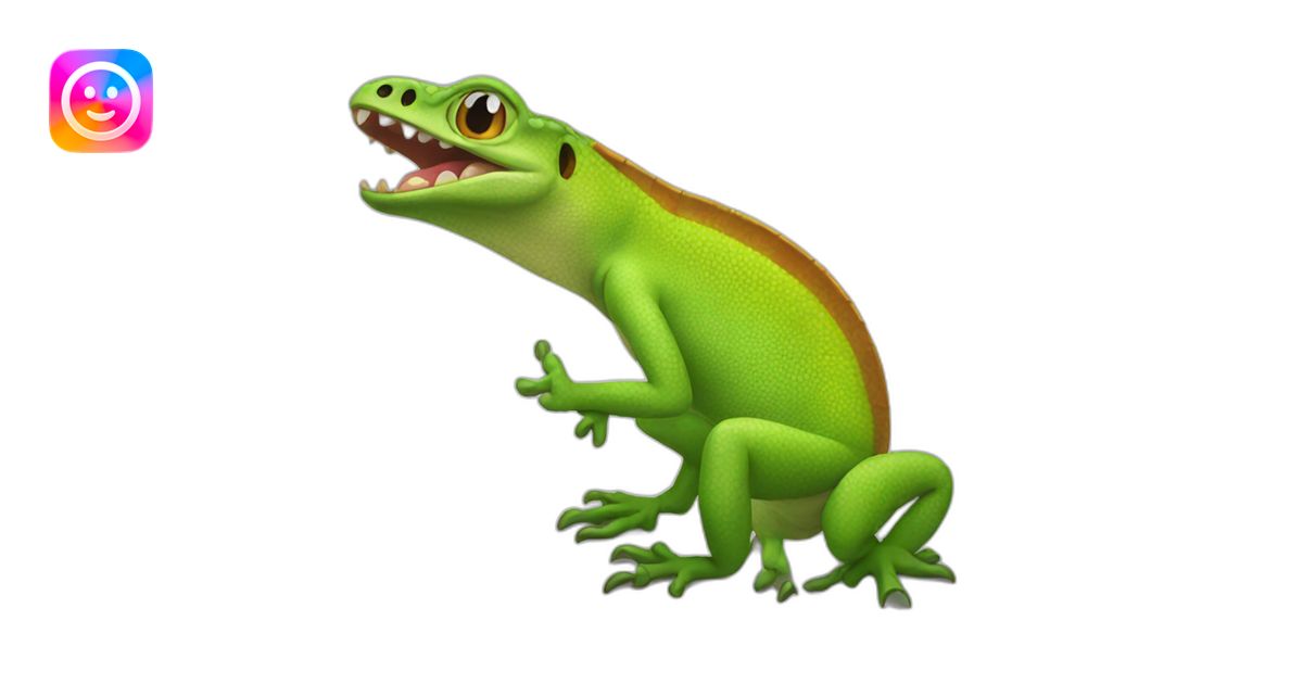 angry gecko emoji | AI Emoji Generator