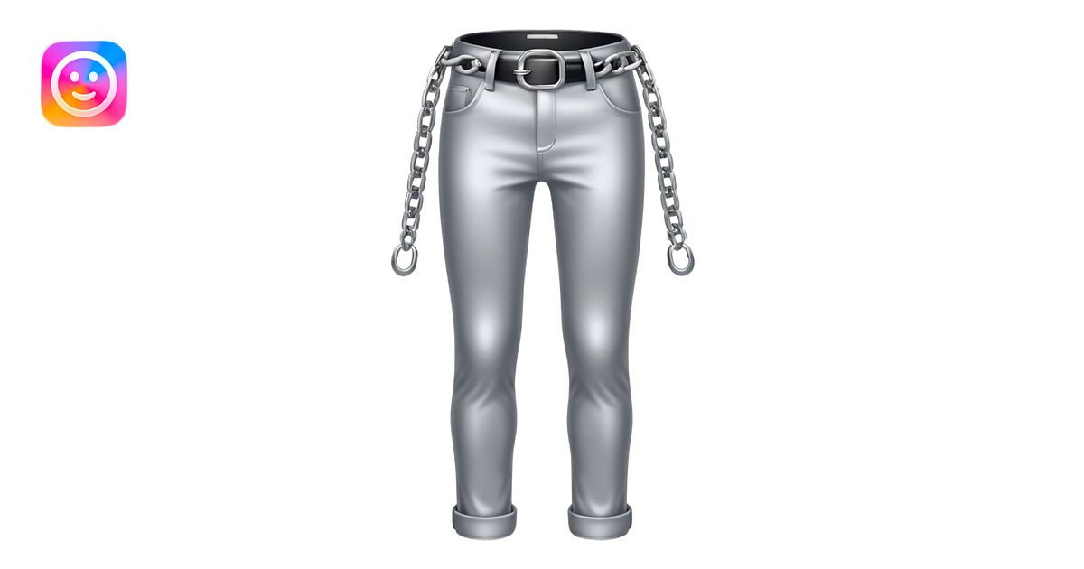 Chain Belt on a pant emoji | AI Emoji Generator