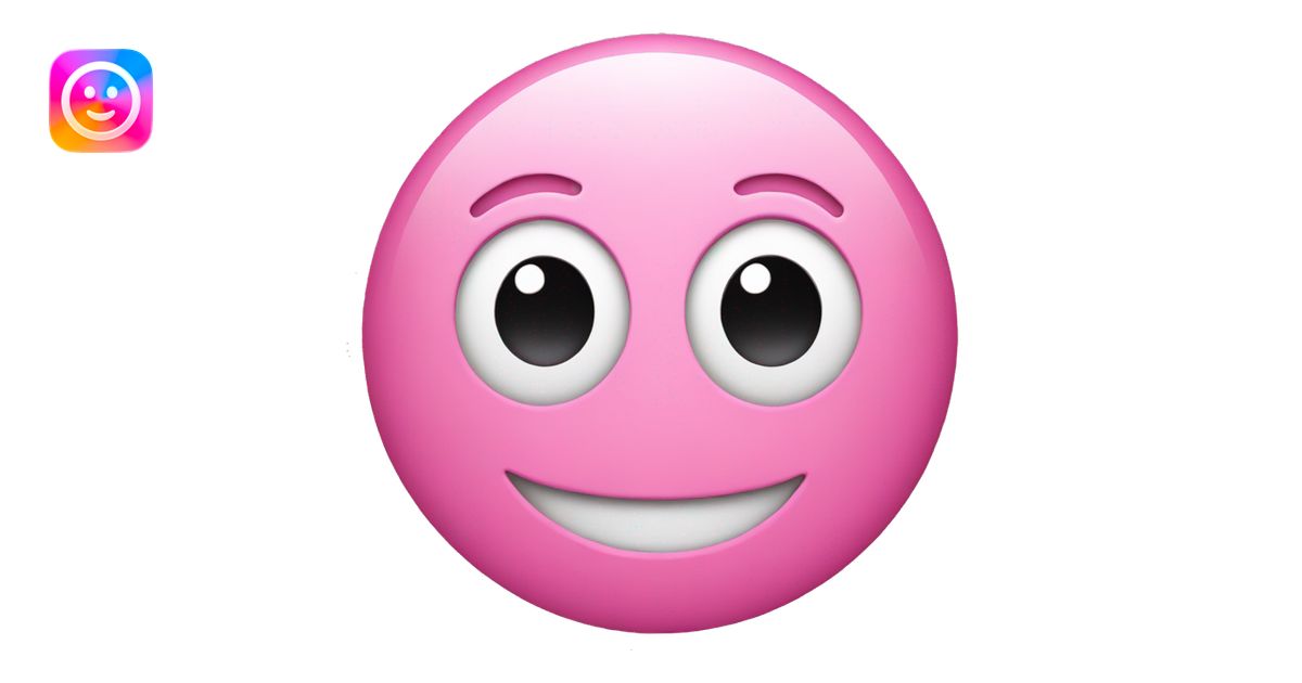 pink smiley face emoji | AI Emoji Generator