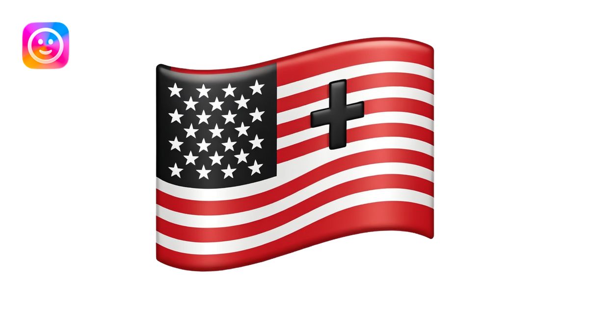 United States flag with a swastika symbol replacing the stars emoji ...