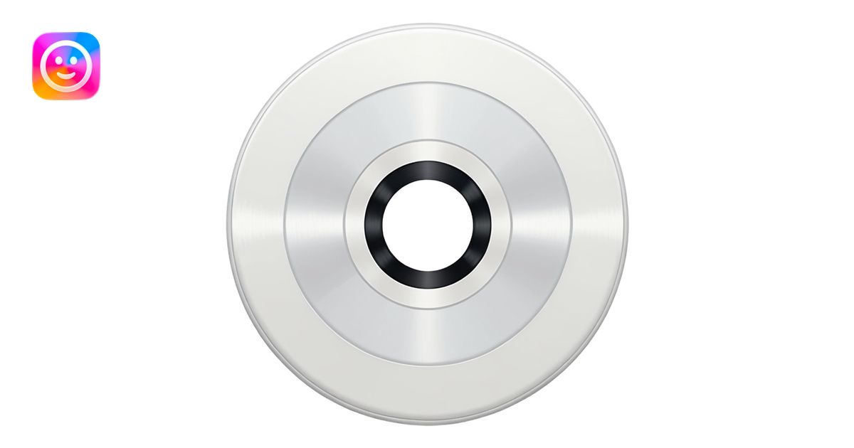 white vinyl record emoji | AI Emoji Generator