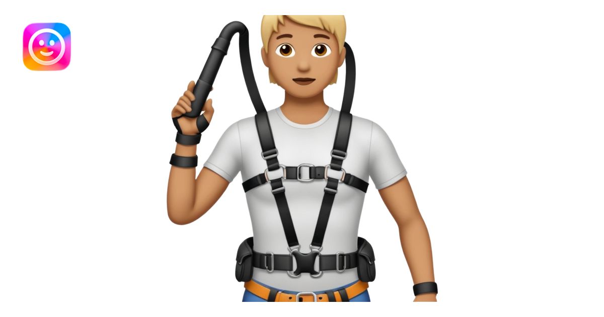 Strap on harness with dildo emoji | AI Emoji Generator