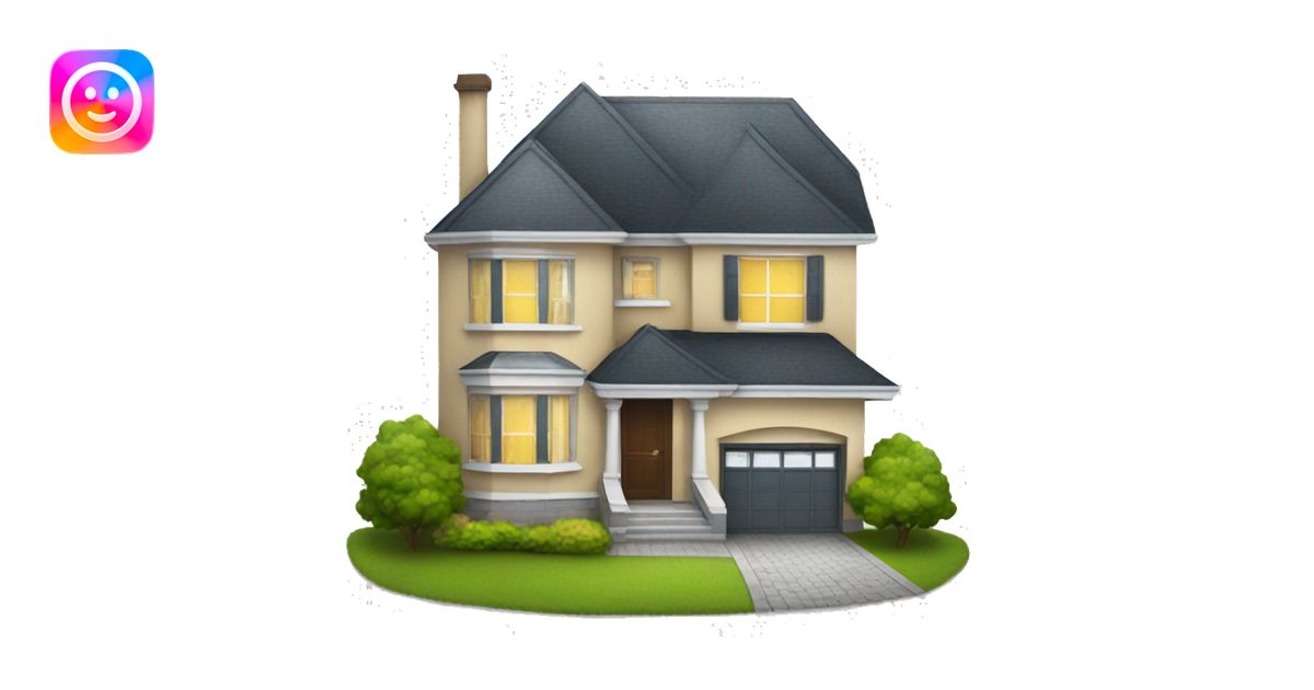 Real estate home emoji | AI Emoji Generator