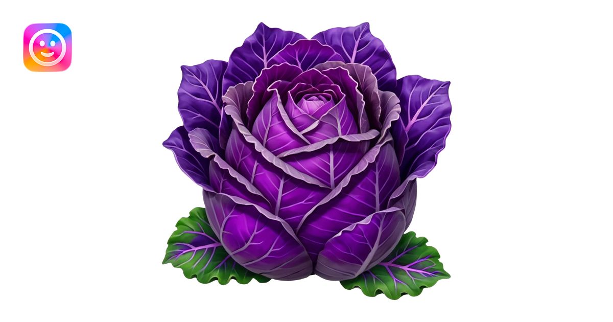 Red Cabbage emoji | AI Emoji Generator