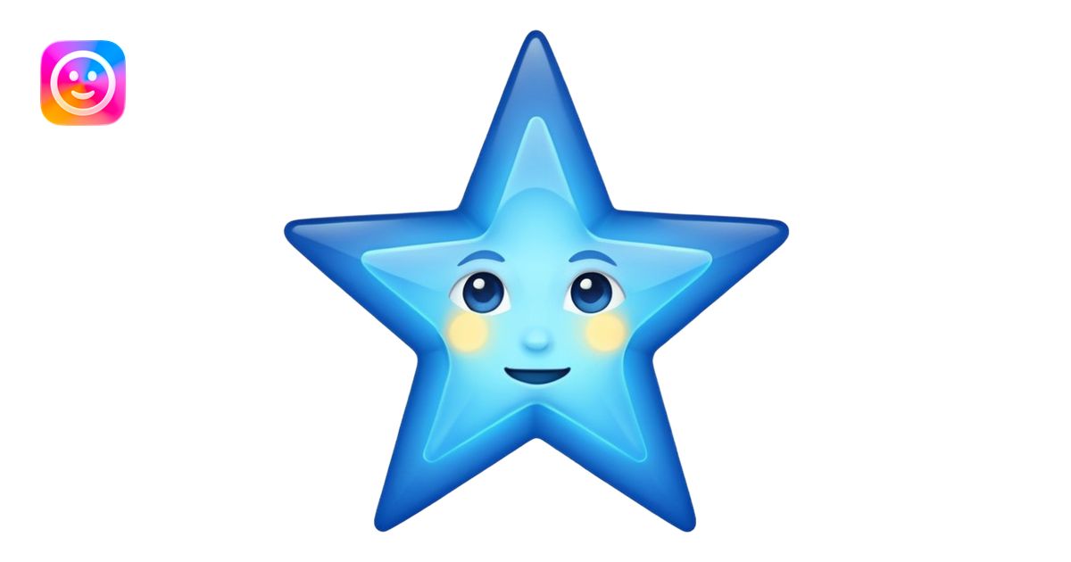 Blue star emoji | AI Emoji Generator