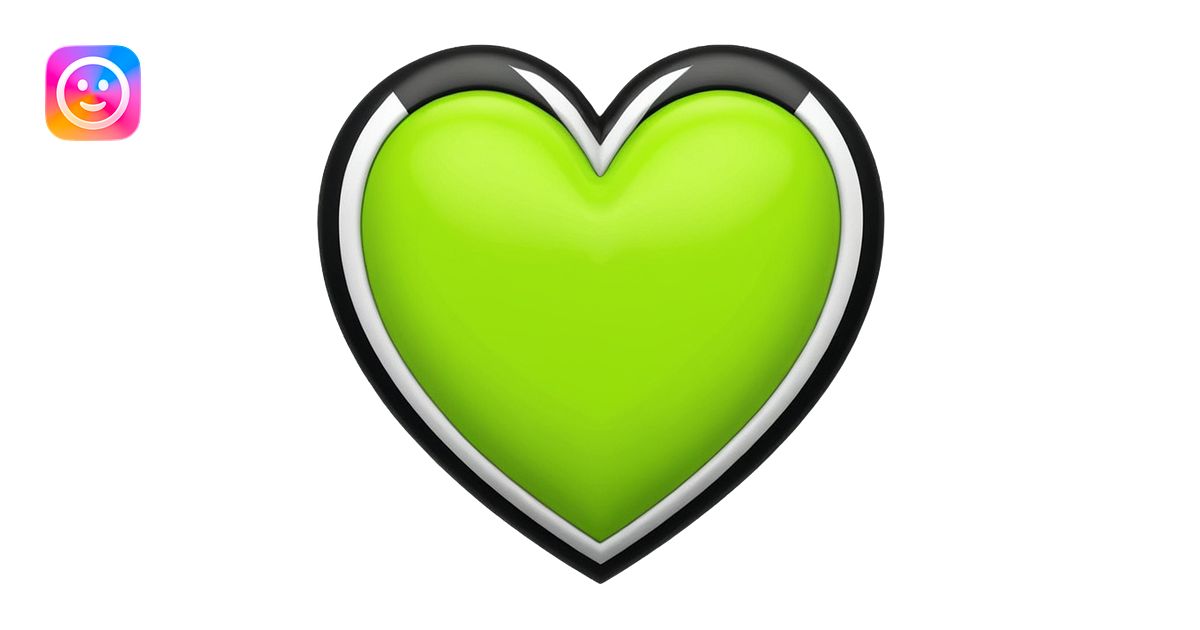 ate a Florecent green heart emoji as the same patterns as Lando Norris ...