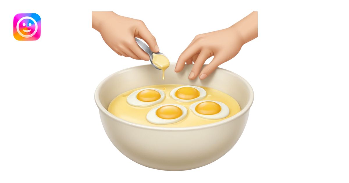 baking preperation with mixing bowl with uncracked eggs and butter ...