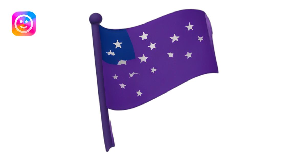 bandera violeta emoji | AI Emoji Generator