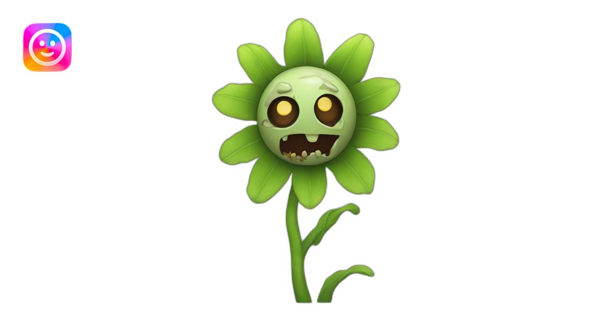 zombie flower emoji | AI Emoji Generator