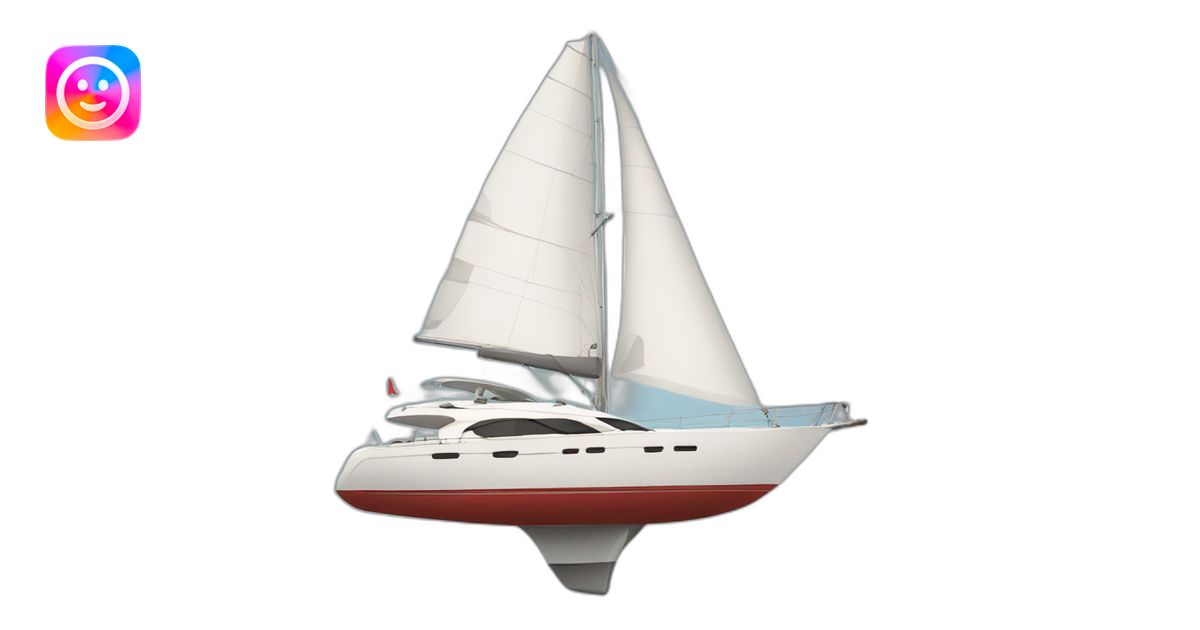 yacht in mare emoji | AI Emoji Generator