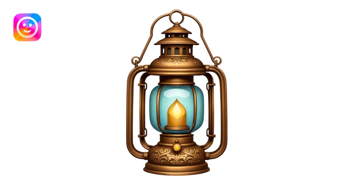 glitter old lantern emoji | AI Emoji Generator