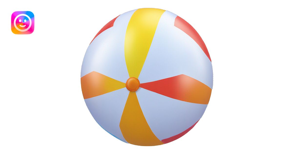 inflatable beach ball emoji | AI Emoji Generator