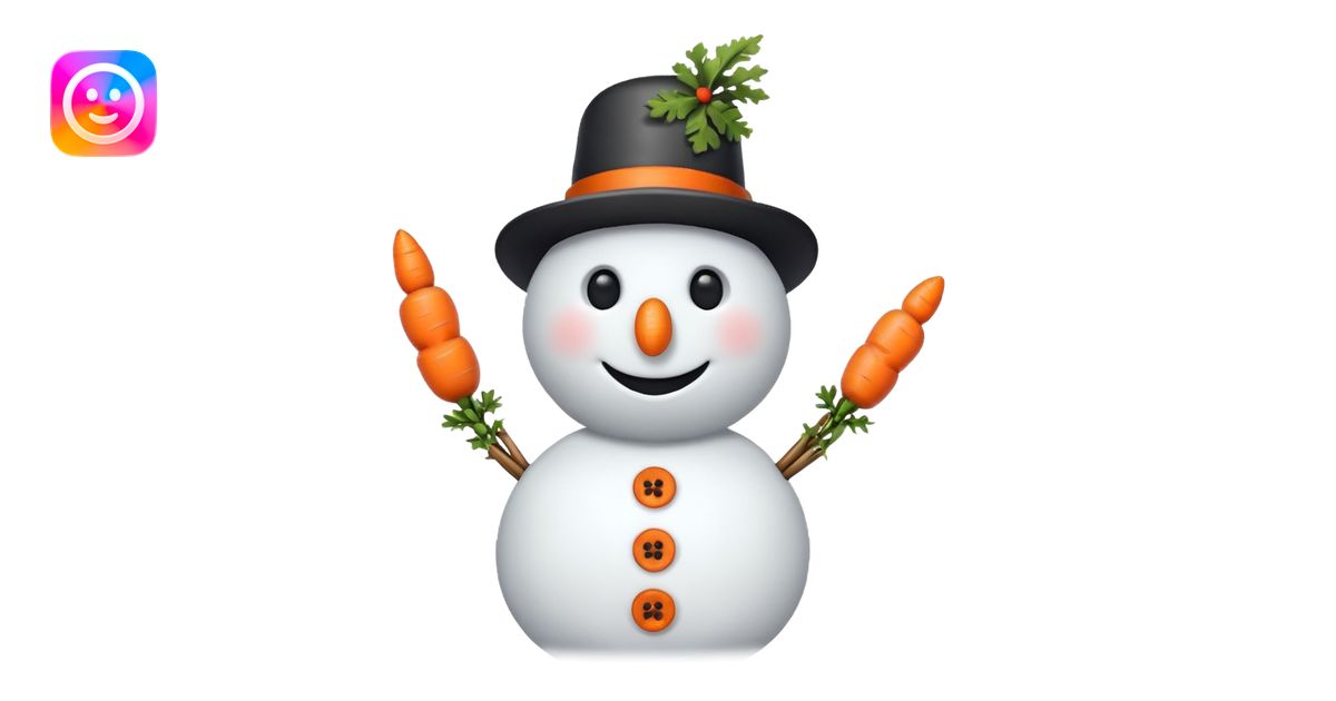 Snowman ️ emoji | AI Emoji Generator