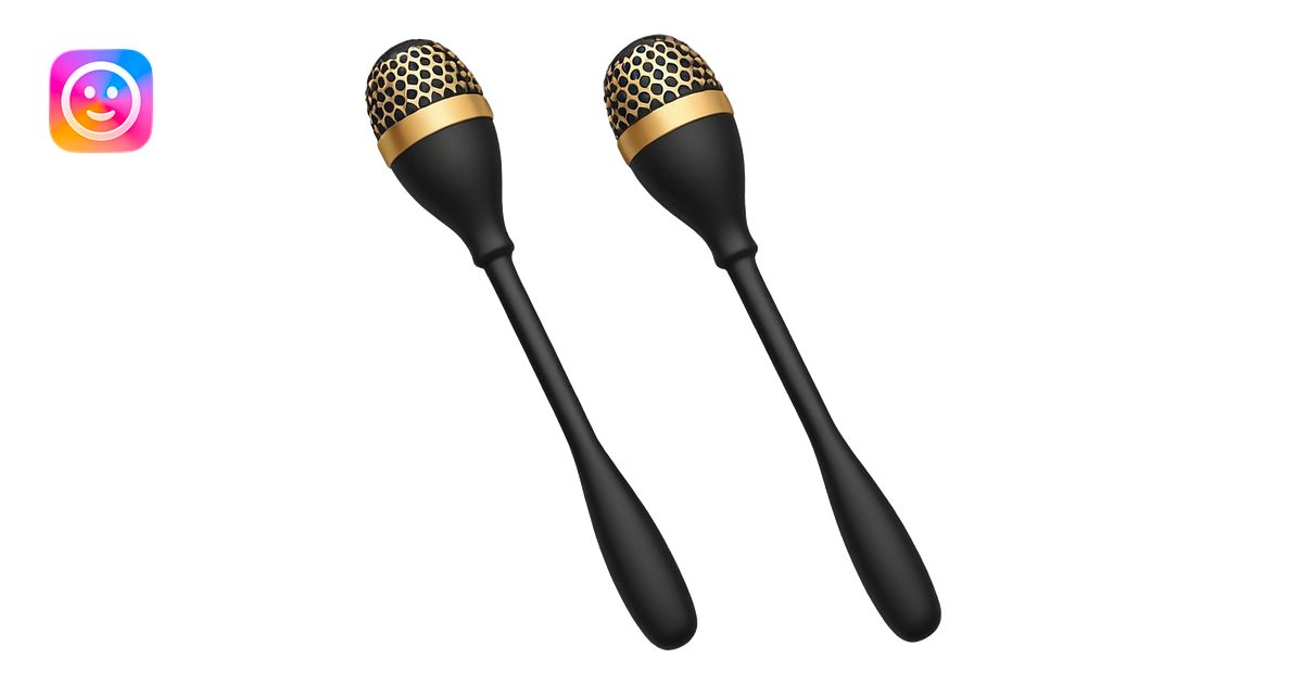 two black massage wands emoji | AI Emoji Generator