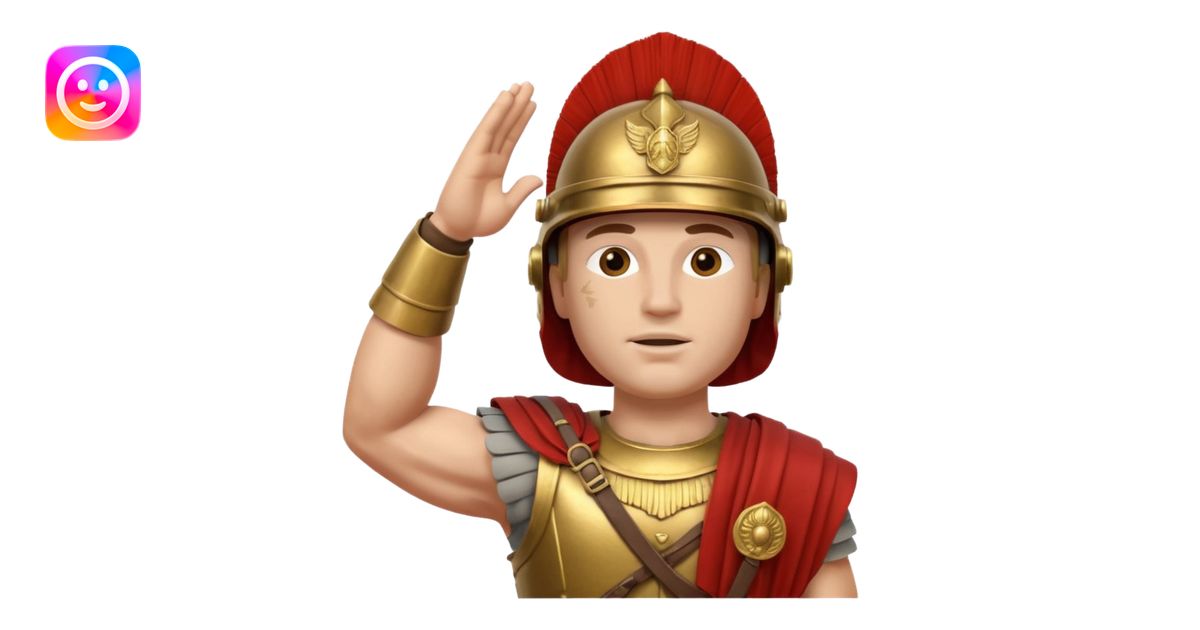 an ancient roman republic soldier doing a nazi salute emoji | AI Emoji ...