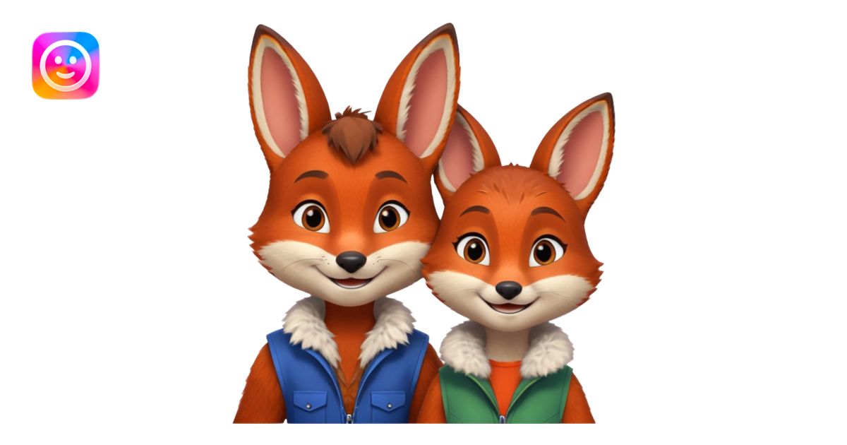 Nick and Judy emoji | AI Emoji Generator