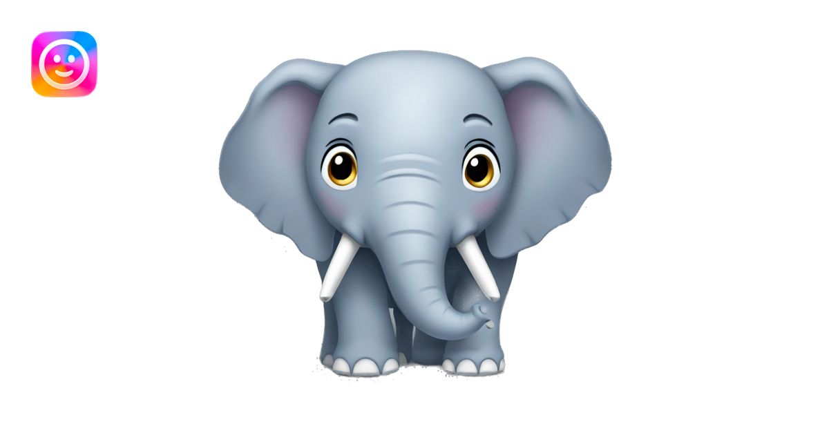 Elephant emoji | AI Emoji Generator
