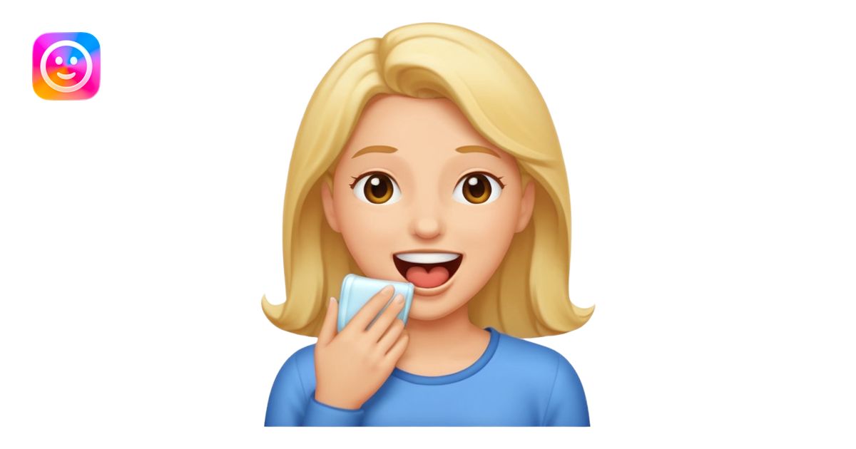 woman burping emoji | AI Emoji Generator