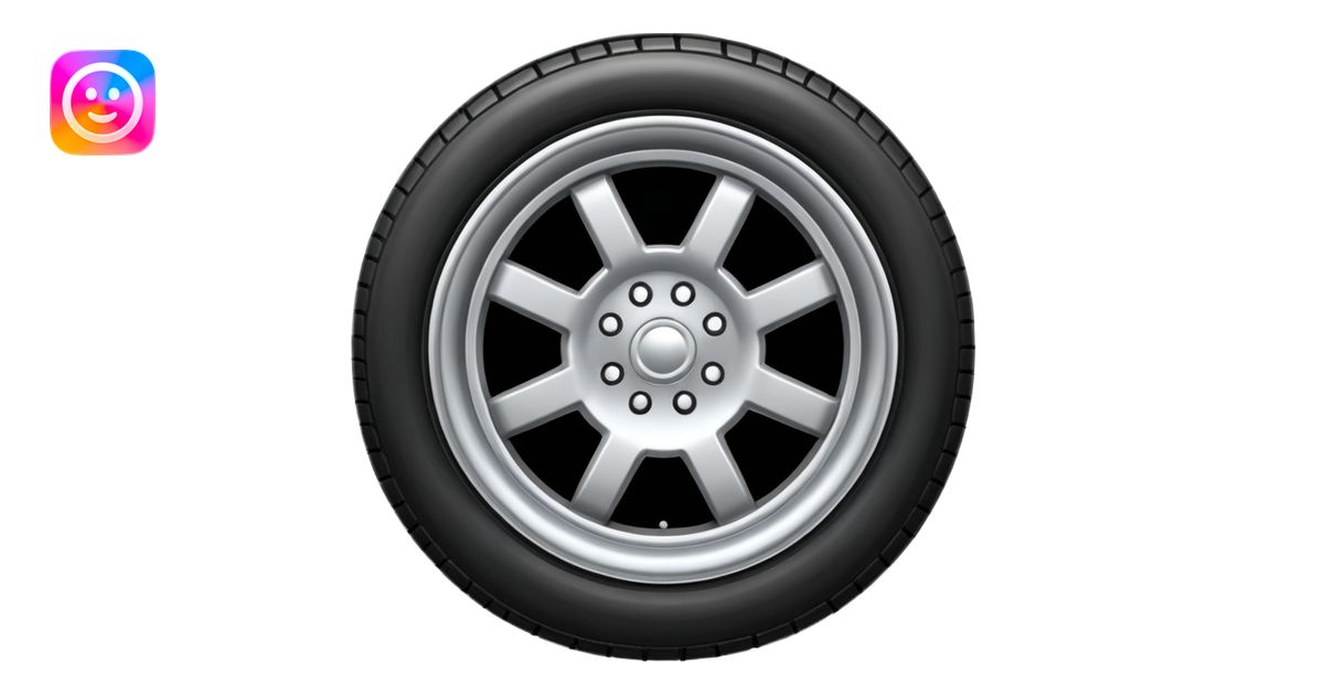 Car wheel emoji | AI Emoji Generator