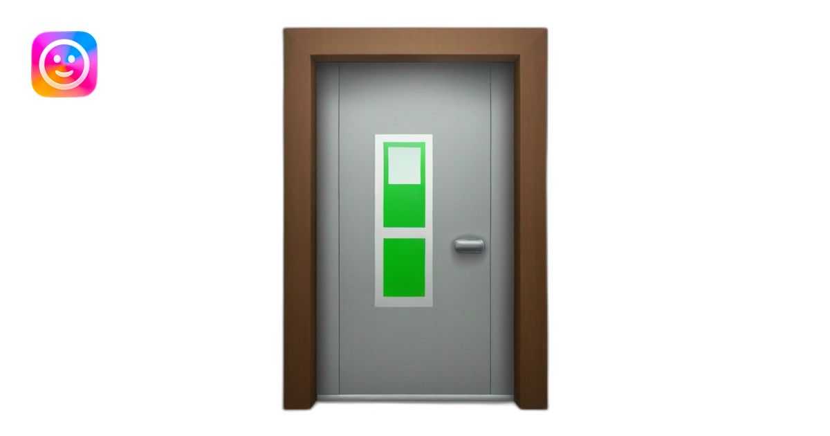 Emergency exit door emoji | AI Emoji Generator
