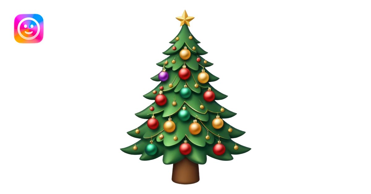 Christmas tree emoji | AI Emoji Generator