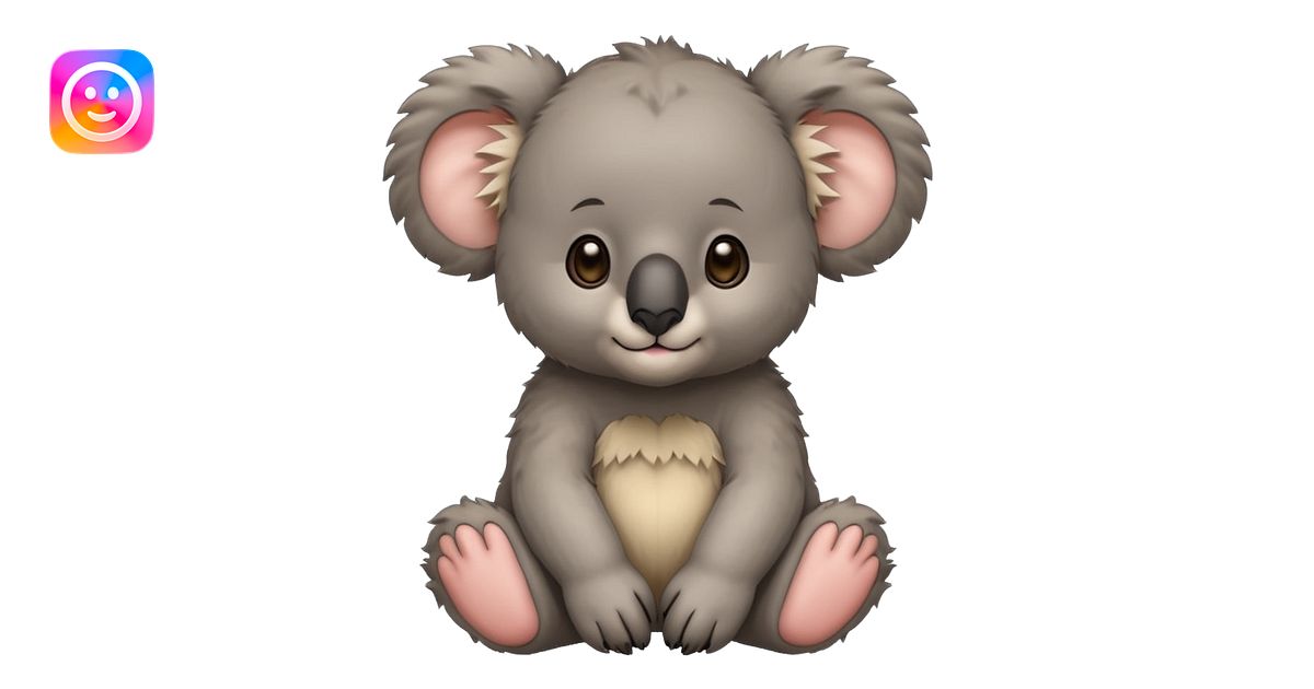 Half koala bear and half lion baby 🐨🦁 emoji | AI Emoji Generator