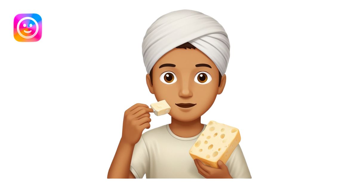 boy eating paneer emoji | AI Emoji Generator