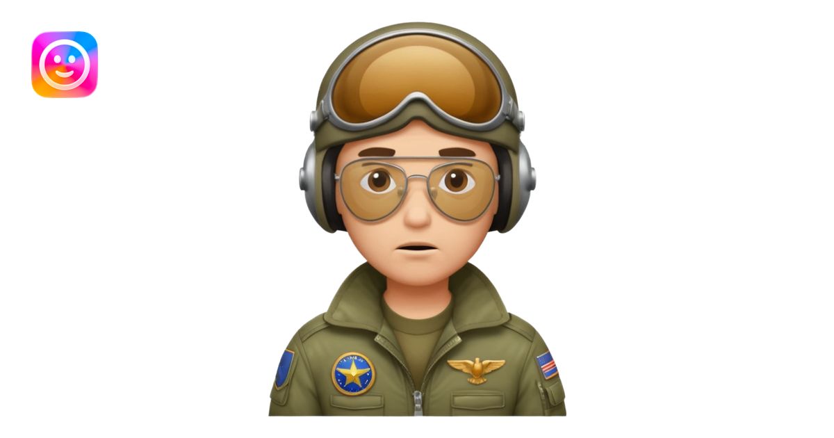 Confused pilot emoji | AI Emoji Generator