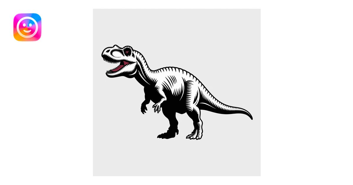 Mosasaurus icon black silhouette image | AI Emoji Generator