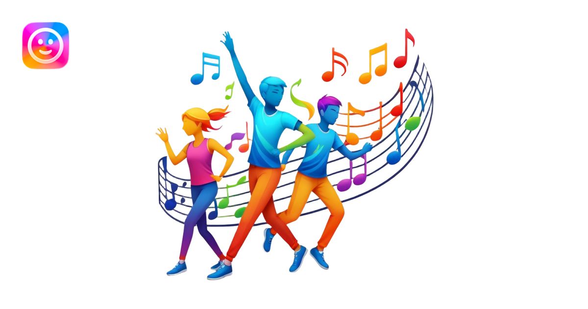 An icon showing vibrant musical notes and rhythm bars, inspired by Muse ...