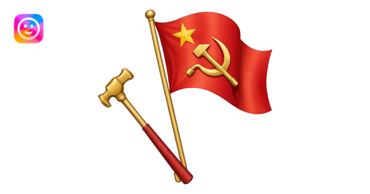 Communist-flag emoji | AI Emoji Generator