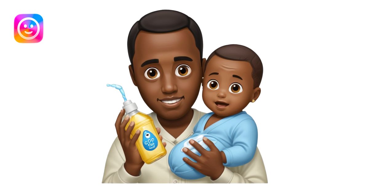 Sean “Diddy” Combs with baby oil and a very small infant and he’s ...