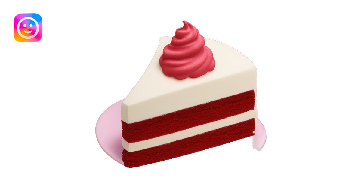Red velvet cake emoji | AI Emoji Generator