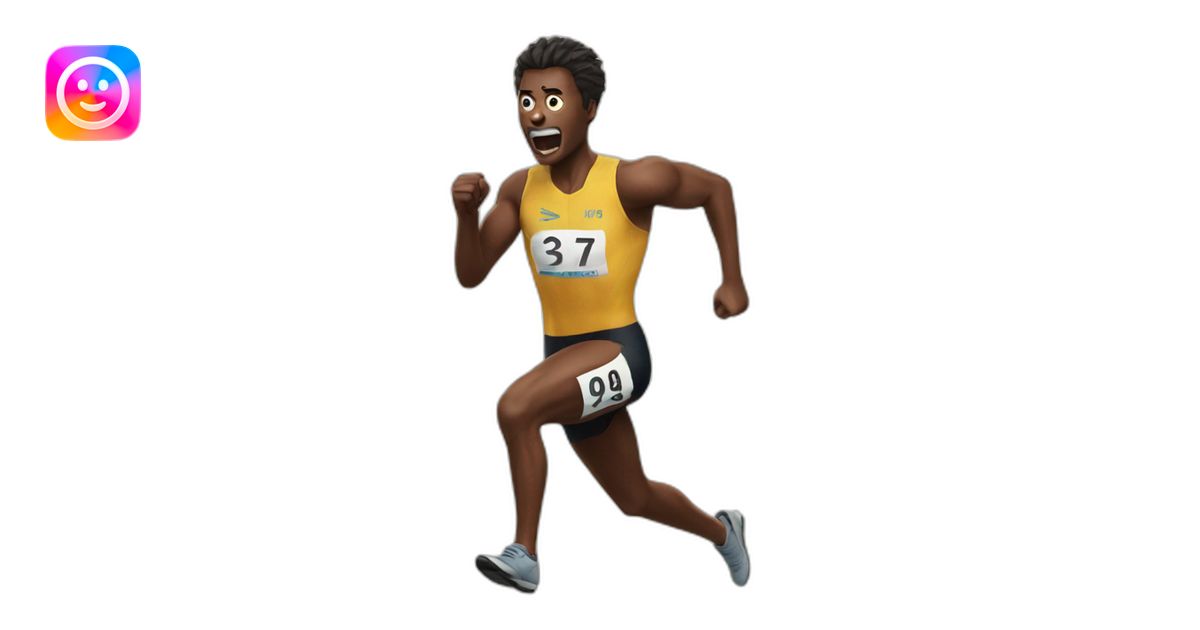 Crazy Sprint emoji | AI Emoji Generator