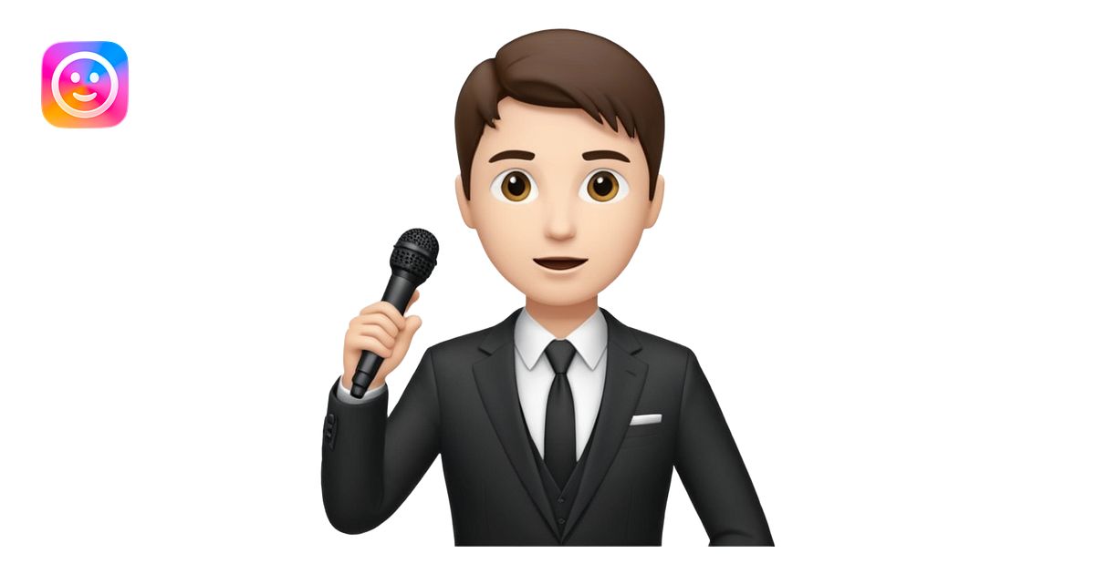 presenter on stage emoji | AI Emoji Generator
