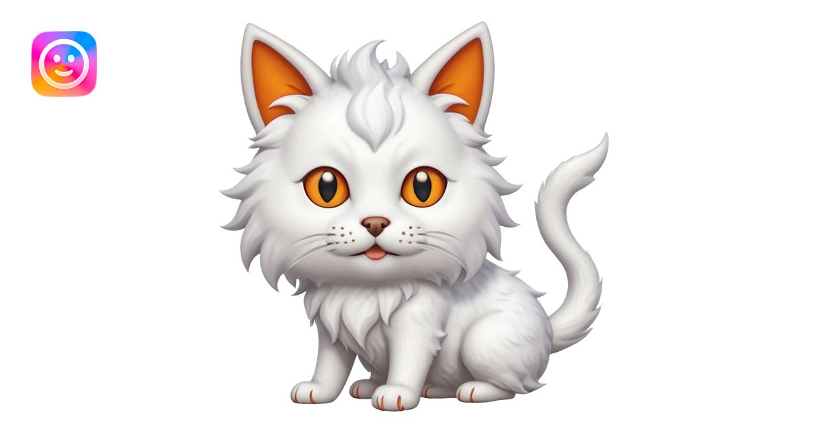Cat plus a horned fish dog emoji | AI Emoji Generator