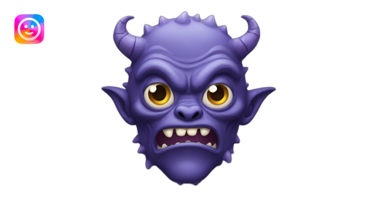 triple monstre emoji | AI Emoji Generator